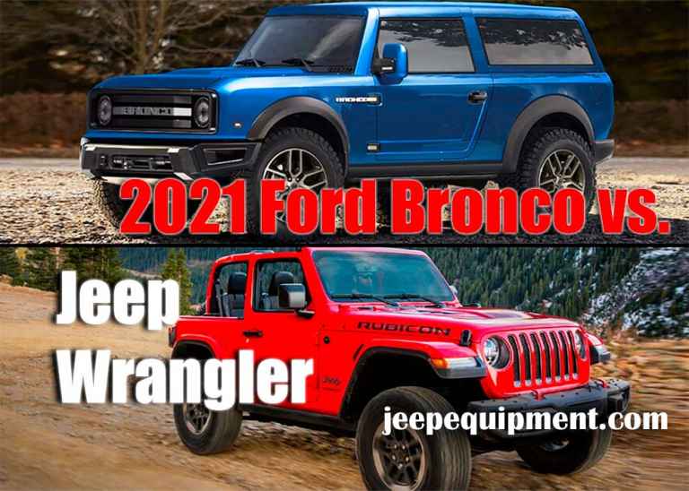 2021 Ford Bronco vs Jeep Wrangler