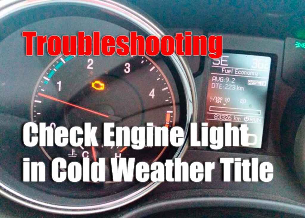 Check Engine Light Cold Weather