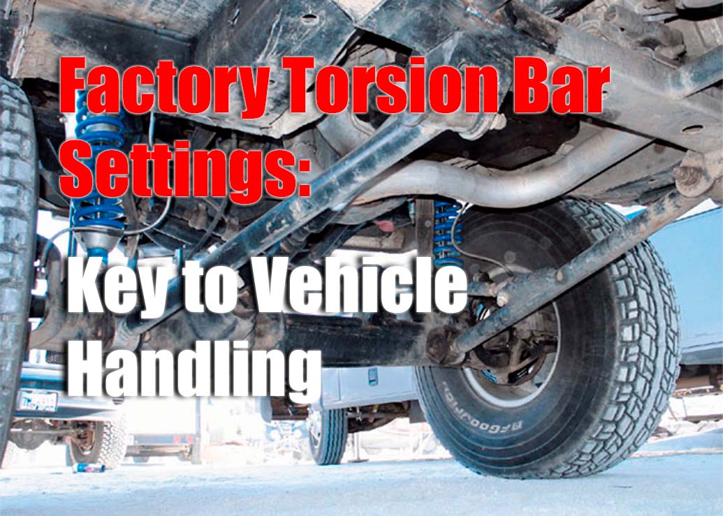 Mastering Factory Torsion Bar Settings: A Comprehensive Guide